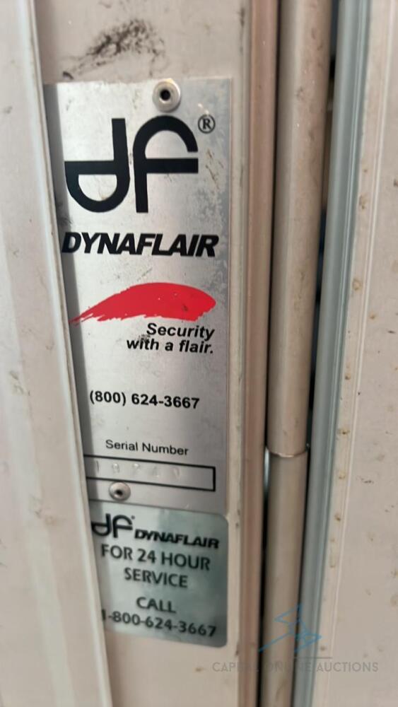 Roll a way security closure 11 panel security gate on wheels