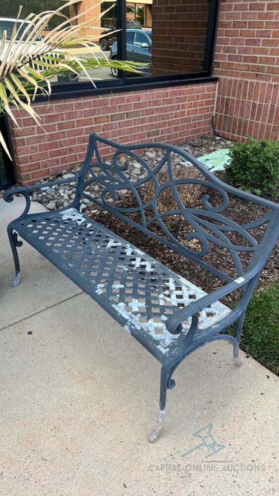 Outdoor Metal Bench