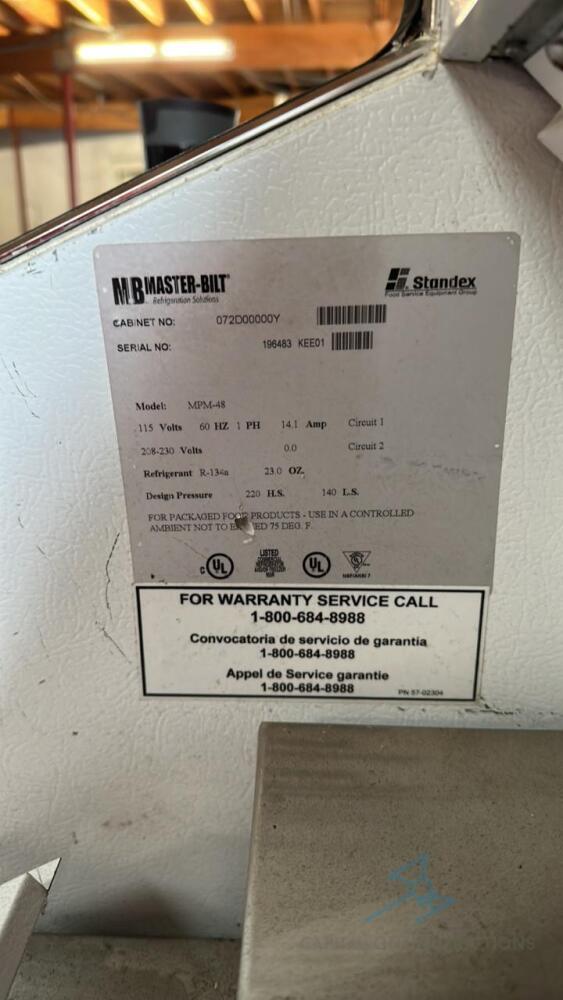 Master Bilt Refrigerator
