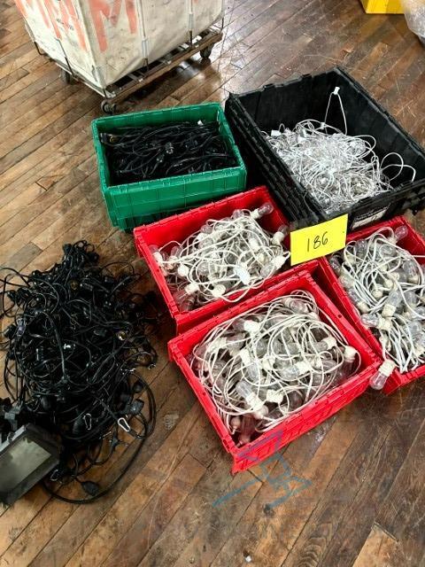LOT OF STRING LIGHTING
