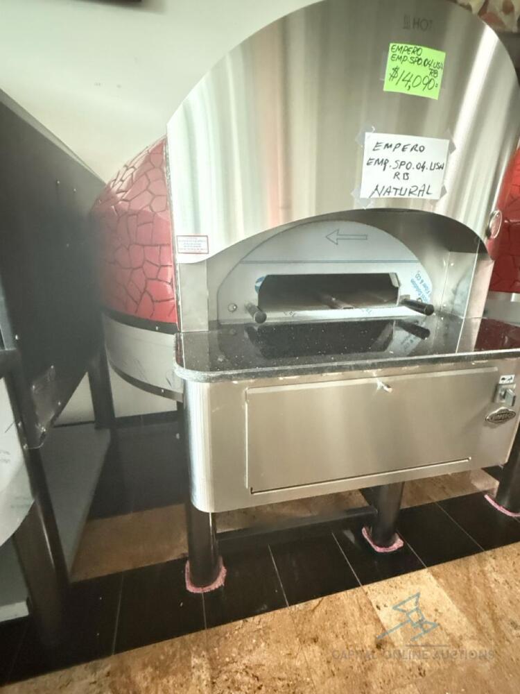Brand New Revolving Pizza Oven, Natural Gas, Stainless Steel