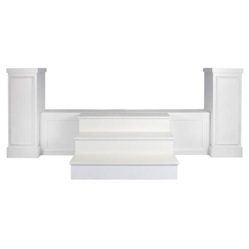 White Trim Stage Surround