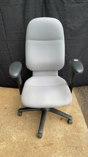 Light Grey Office Chair on wheels